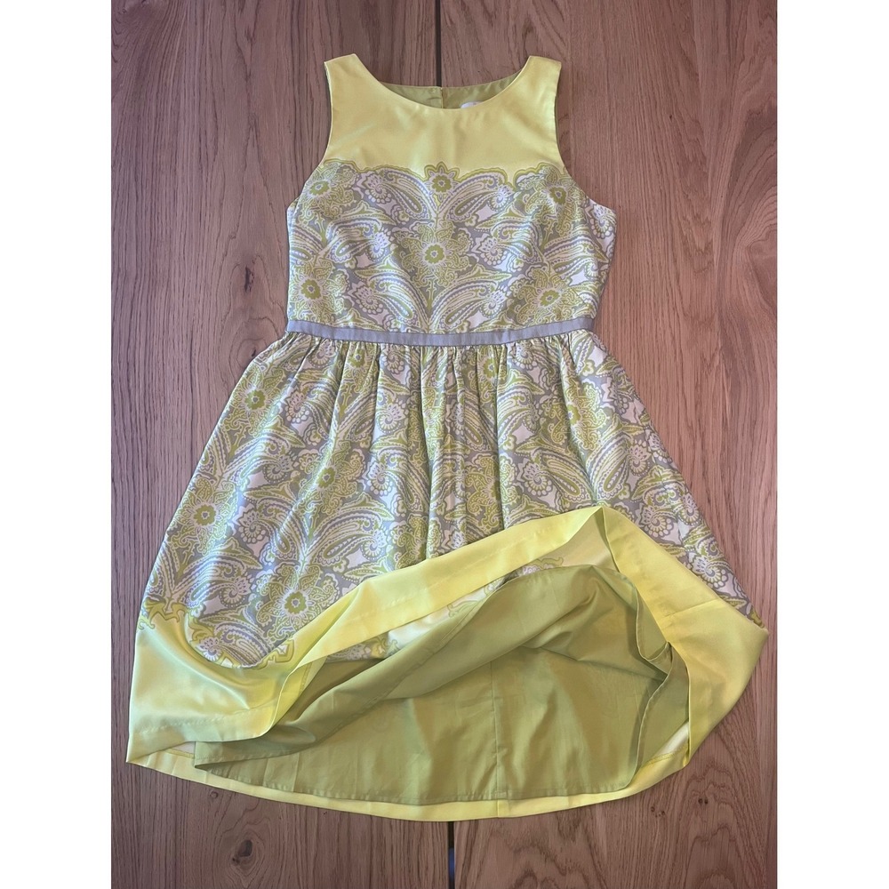 LOFT | Dresses | Ann Taylor Loft Paisley Dress Size 6 Lime Green ...